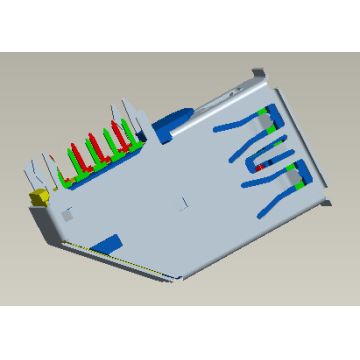 Quality High Speed Input Output Connectors Usb 3.0 Type A Connector 90° Dip Type for sale