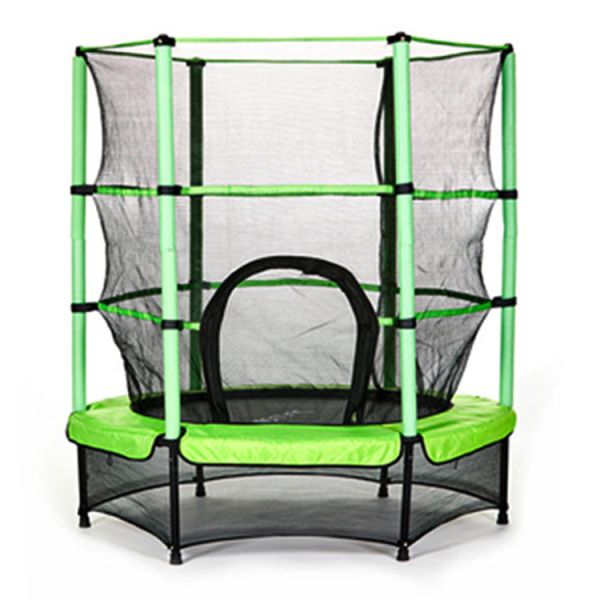 Quality Indoor Fitness Jumping Bed Trampoline for Kids and Adults 1.4*1.4*1.65 M or OEM Size for sale