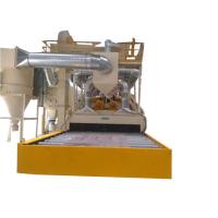 Quality 800*1200mm Steel Plate Shot Blasting Machine Paingting Pretreatment Line for sale