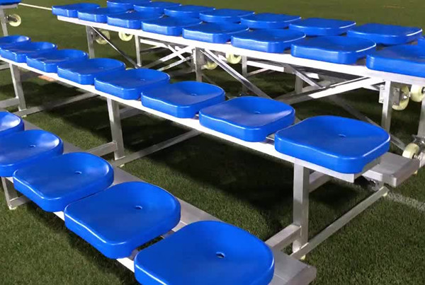 Quality L4000xW240mm HDPE Chair Metal Bleacher Seats / Portable Grandstand Seating for sale