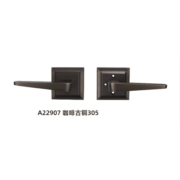 Quality Home American Door Handles Heavy Duty Door Lever With Single Cylinder Lock for sale