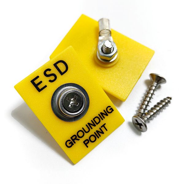Quality ESD Earth Facility 1x10mm Stud Yellow Grounding Plug Socket for sale