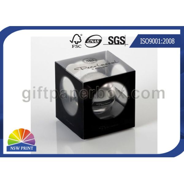 Quality Logo Printed Clear PET Box With Plastic Window , Clear Plastic Box UV Coating for sale