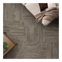 Quality PVC Backing Commercial Modular Carpet Tile Anti-Silp 6mm Pile Height for sale