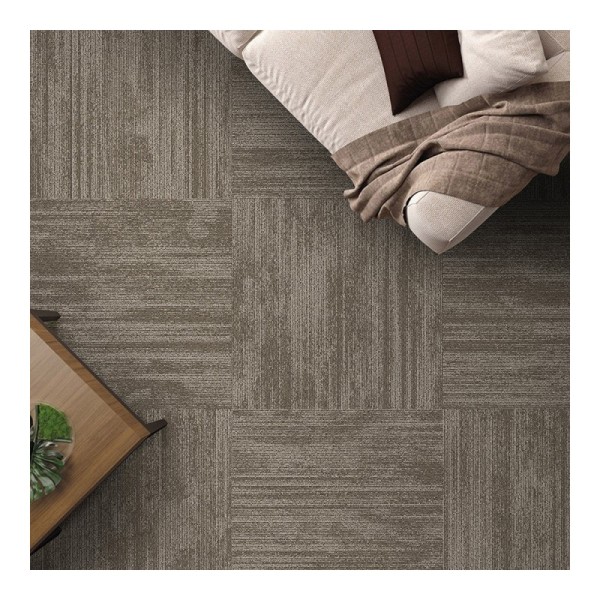 Quality PVC Backing Commercial Modular Carpet Tile Anti-Silp 6mm Pile Height for sale
