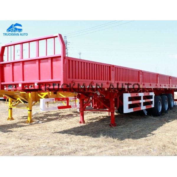 Quality Bulk Cargo Tipper Semi Trailer , Semi Trailer Dump Truck With Container Lock for sale