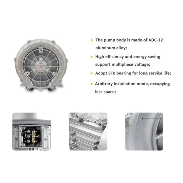 Quality 2RB Industrial Air Pump Side Channel Blower Max 90 - 660mbar for sale