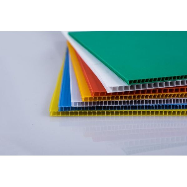 Quality Customized  Plastic Corrugated Sheet Green 4mm PP Plastic Hollow Sheet Corflute Sign for sale