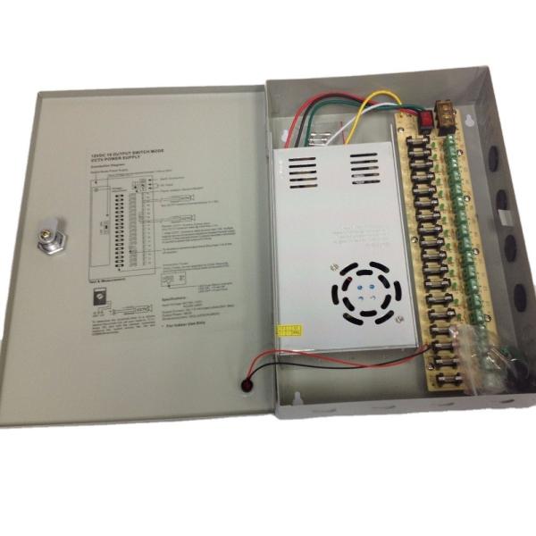 Quality Protections Short Circuit Overtemp Overload Overvolt 12V 30A Power Supply Box for CCTV for sale