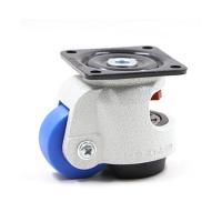 Quality 340KG 62mm Leveling Castor Wheels For Display Manufacturing Equipment for sale