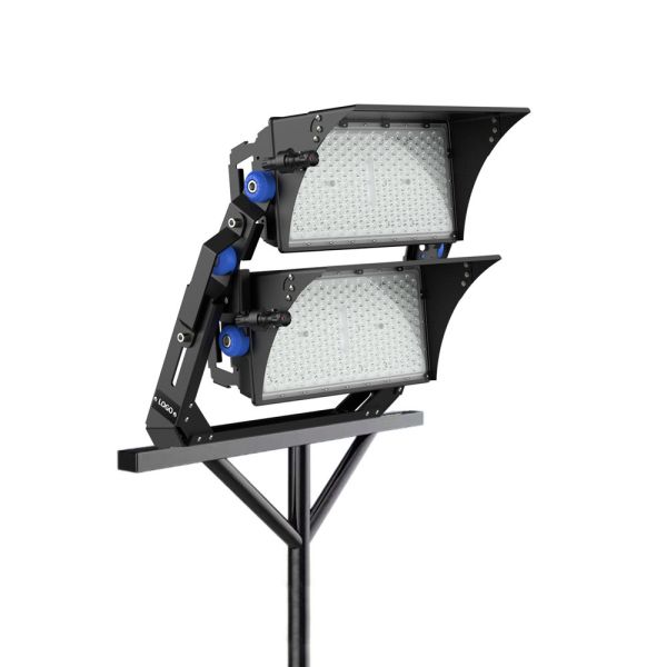 Quality Dali Dimmable LED Stadium Flood Lights 1000 Watt Arena Lights IP65 Black Aluminum for sale