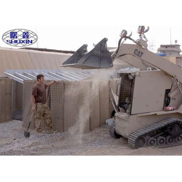 Quality High Duration Military Barrier Gabion Stone Fence With Geotextile for sale