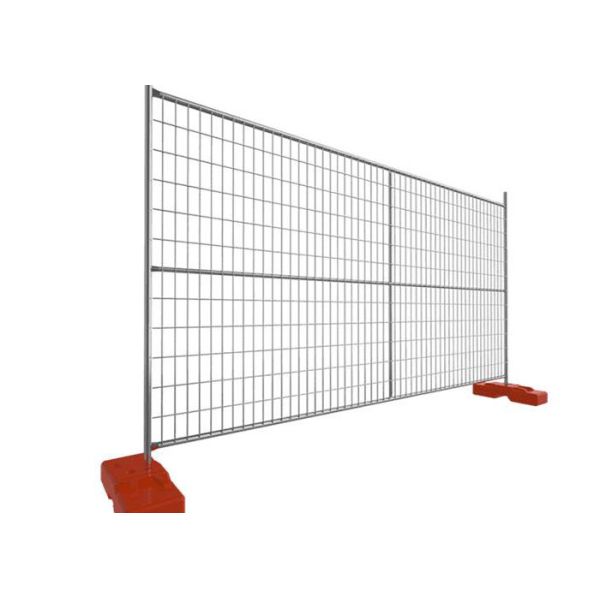 Quality 4mm Hot Dipped Galvanized Temporary Fence Panel Round Frame 42 Microns for sale