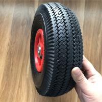 Quality 350-4 10 Inch Solid Rubber Wheels Plastic Rim for sale