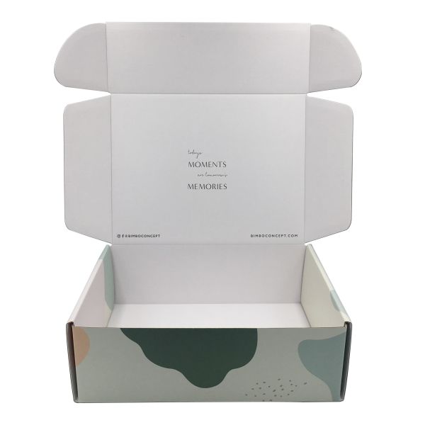Quality Shipping Corrugated Cardboard Gift Boxes Folding 4C Printed 300gsm C1S for sale