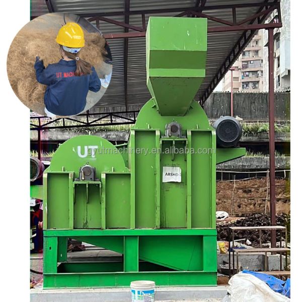 Quality 1000-1200kg/h Capacity Electric Coconut Shell Crusher for Energy Mining Needs for sale