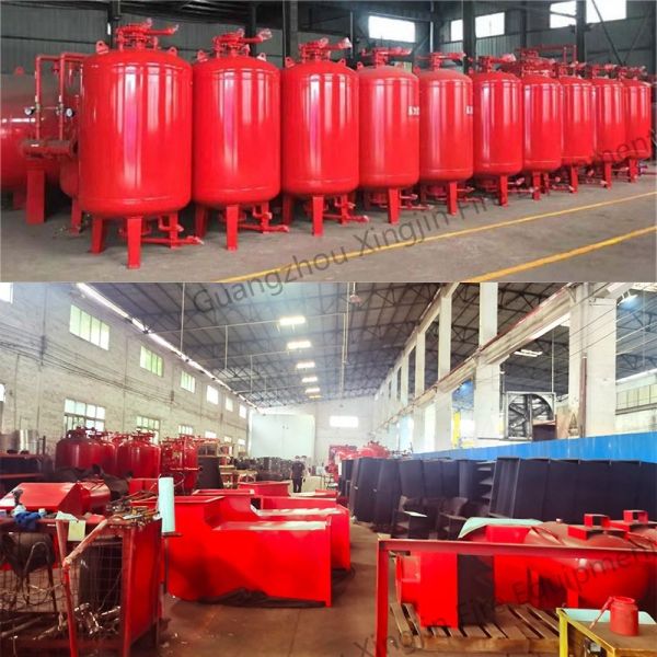 Quality TUV Certified Fire Extinguishing System Vertical / Horizontal Bladder Tank In for sale