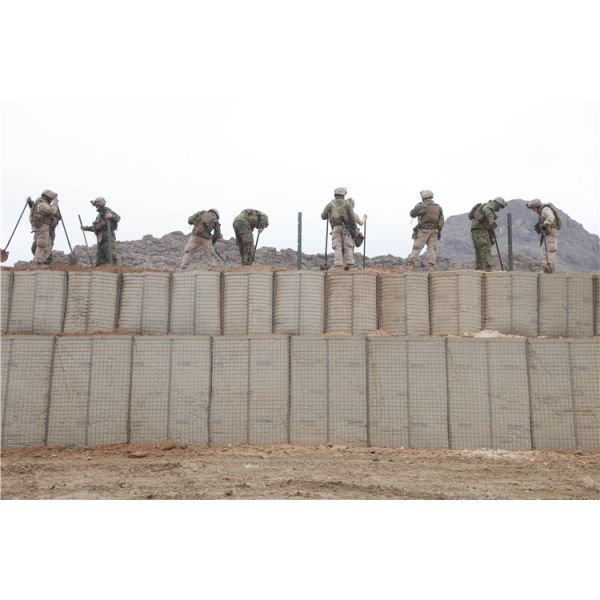 4.5mm Hesco Barrier Retaining Wall Welded Military Bastion Gabion from ...