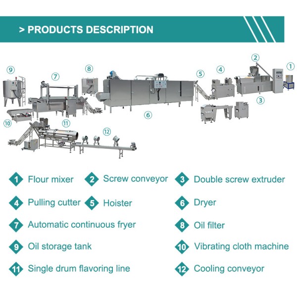 Quality CE Certified 40kg/h Capacity Automatic Corn Chips Frying Machine for Snack for sale