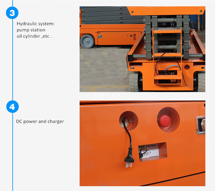 4-18m Warehouse Hand Movable Lift Tables