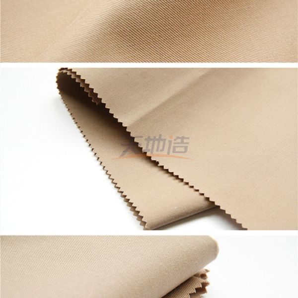 Quality 250 Gsm Khaki Dope Dyed Aramid Fabric Flame Resistant For Desert Uniforms for sale