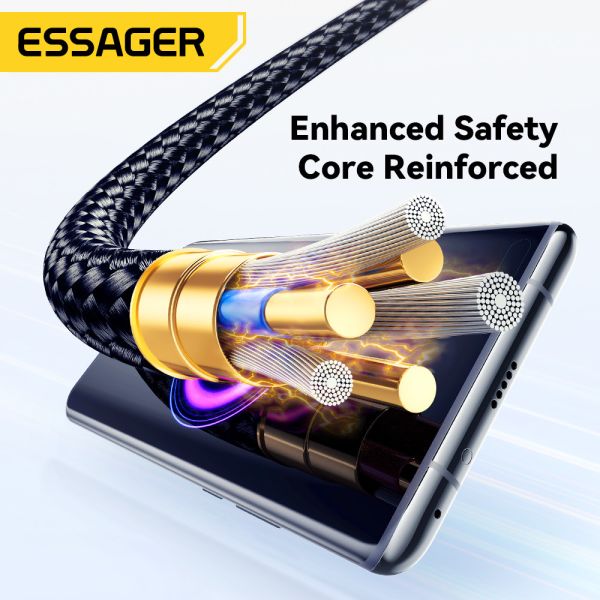 Quality ESSAGER ES-X61 Type C To Type C PD 100W USB C Charging Cable Digital Display for sale