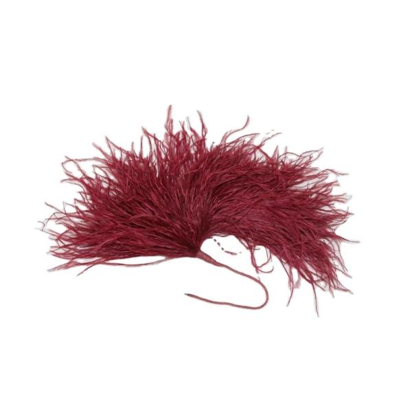 Quality 10x20cm Ostrich Feather Headdress Floral Feathers Mount With Wire Accessory for sale
