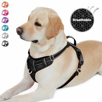 Quality No - Pull Reflective Dog Harness Easy On / Off Vest Customized Size Fit All for sale