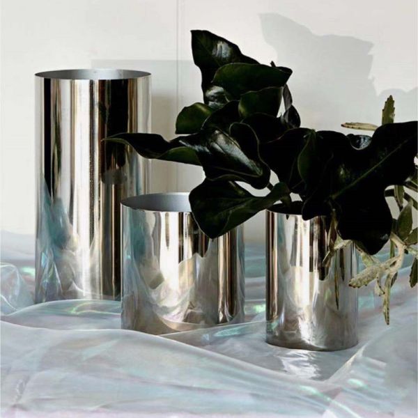 Quality Big Tree Stainless Steel Flowerpot City Large Metal Garden Planters for sale