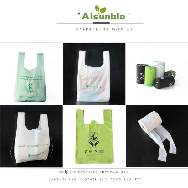 Quality Custom Printed Small Cornstarch Bin Bags Eco Friendly 13 Gallon For Kitchen for sale