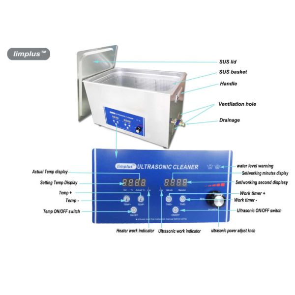 Quality Ultrasonic Jewelry Cleaner 15L for sale
