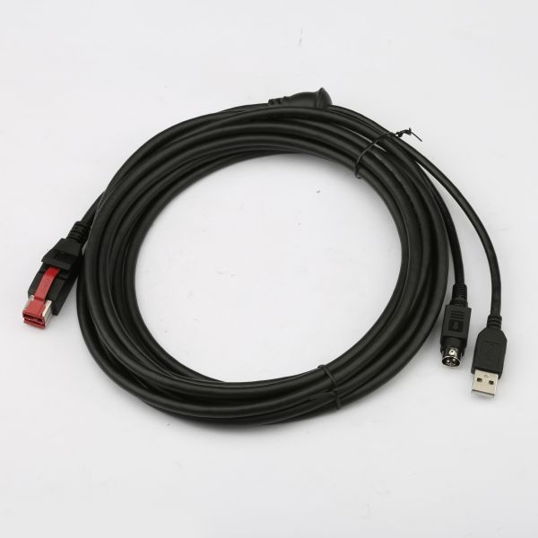 Quality 24V Powered USB Cable 24V To Hosiden USB-B Cable Printer for sale