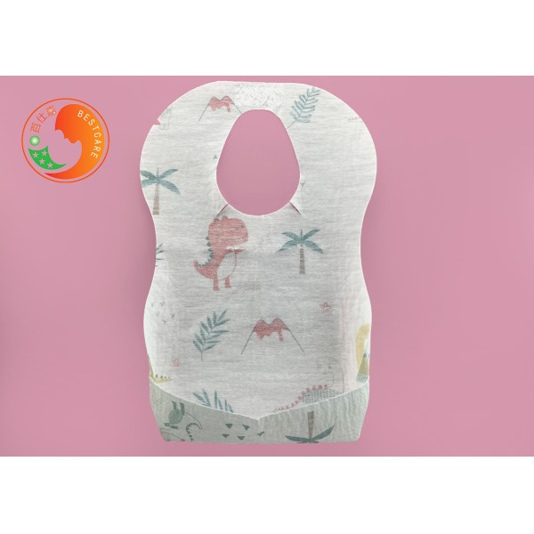Quality Unisex Disposable Feeding Baby Bibs highly Absorbent Daily Mealtime Use for sale