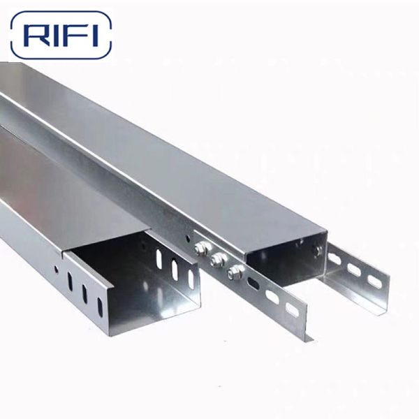 Quality 6 Meter Length Electrical Channel Cable Tray Fire Resistance Cable Trunking For Commercial for sale