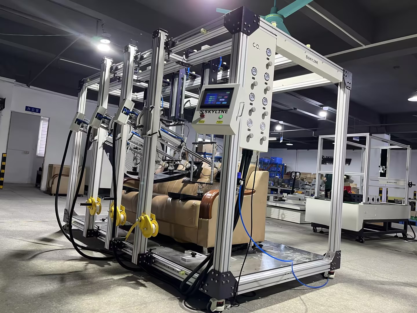 Three-Seat Sofa Durability Tester EN-4785 Funiture Testing Machine Sofa Fatigue Tester