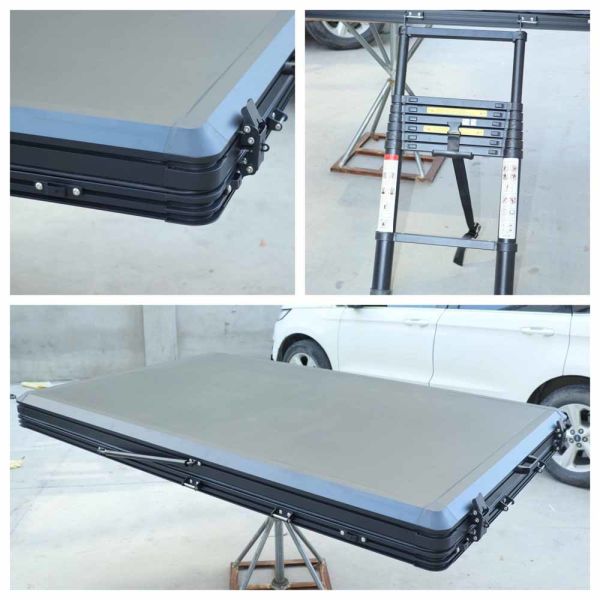 Quality Overland Aluminum Hard Shell Rooftop Tent With 320G Polyester Cotton for sale