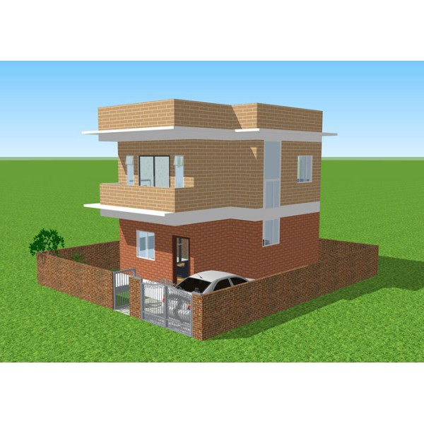 Quality Prefab Hot Dip Galvanized Lightweight Steel Structure Villa Duplex Apartment for sale