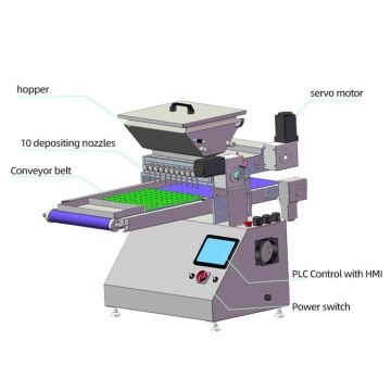 Quality Small Scale Gummy Mold Universal Depositor Semi Automatic Sugar Mint Hard for sale