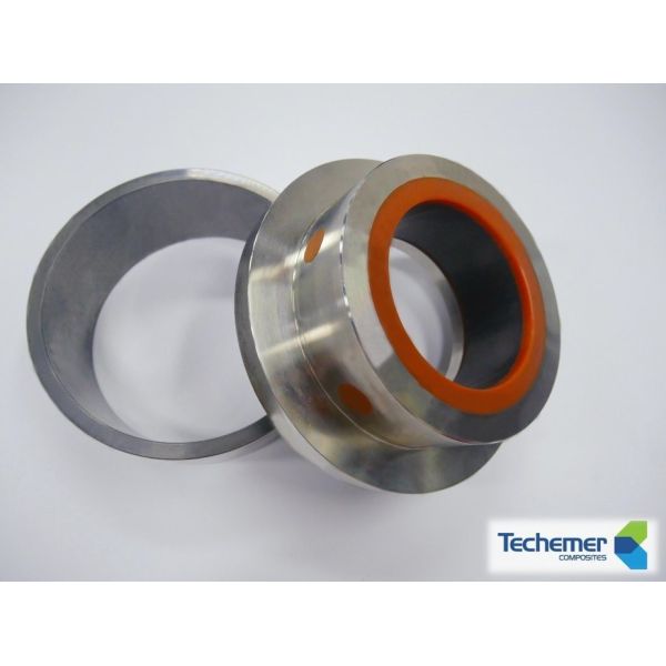 Quality Ceramic Bushing With Stainless Steel Housing High Temperature Resistant Plain Bearing for sale