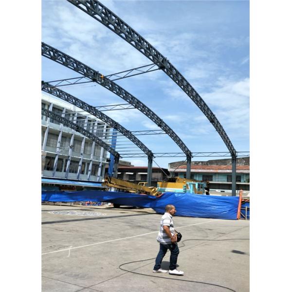 Quality Philippines Steel Basketball court Shed, Metal Buildings Flexible Design for sale