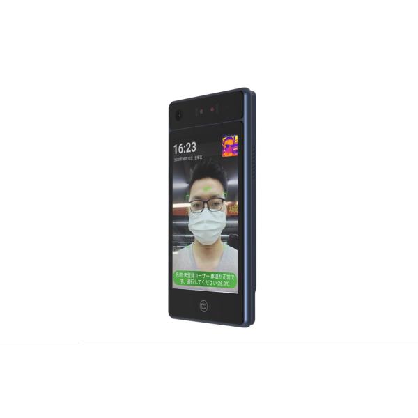 Quality 0.3m-2m Face Recognition Body Temperature Scanner 10.1 Inch Capacitive Touch Screen for sale