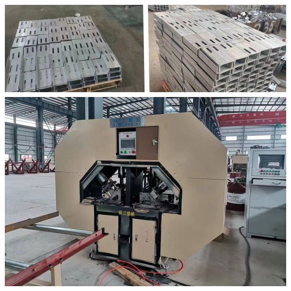 Quality Elevator Shaft Channel Steel Punching And Cutting All In One Machine for sale