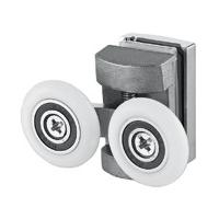 Quality Soft Close 6-8mm Sliding Glass Door Rollers 23mm-26mm Wheels for sale