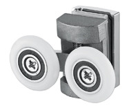 Quality Soft Close 6-8mm Sliding Glass Door Rollers 23mm-26mm Wheels for sale