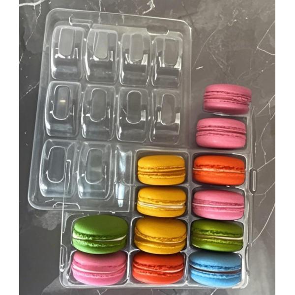 Quality Biodegradable 18cm Clear Plastic Tray Containers 7g Round Salad Packaging for sale