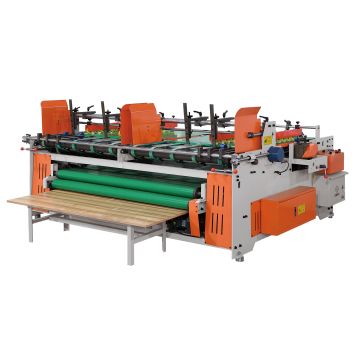 Quality Semi Automatic Folder Gluer Machine / irregular Carton Box Folding Machine for sale