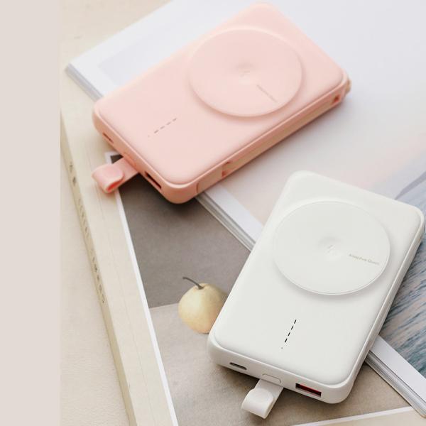 Quality Li Polymer Magnetic Power Bank Quick Charging 10000mAh Wireless Output for sale