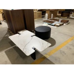 Quality Modern White Marble Irregular Coffee Table Living Room Furniture for sale