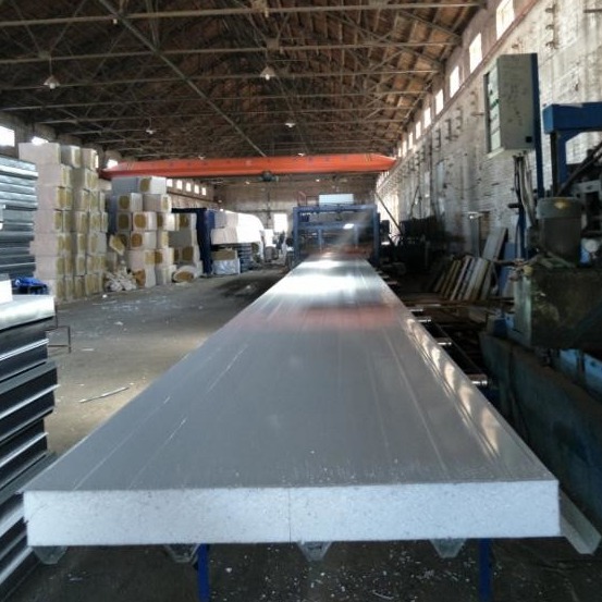 Quality Insulated 75mm 50mm EPS Sandwich Panel White Metal Steel for sale