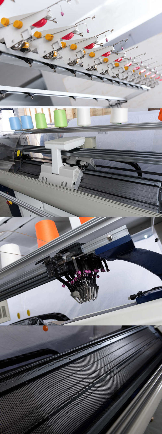 Auto Computerized T-shirt Collar Knitting Machine Jacquard Pattern 0